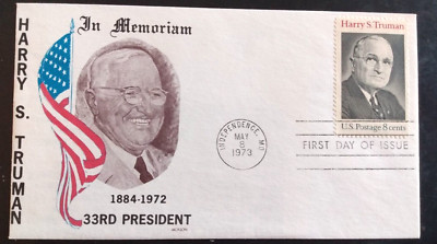 HARRY TRUMAN INDEPENDENCE MISSOURI MEMORIAL JACKSON CACHET FDC 1973 ...