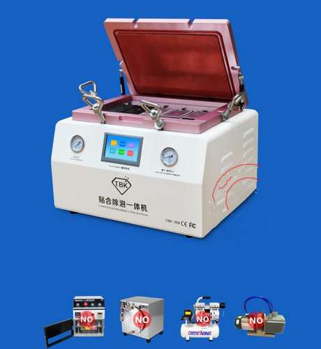 15" OCA Laminating & Bubble Remove Machine air compressor pump Touch ...