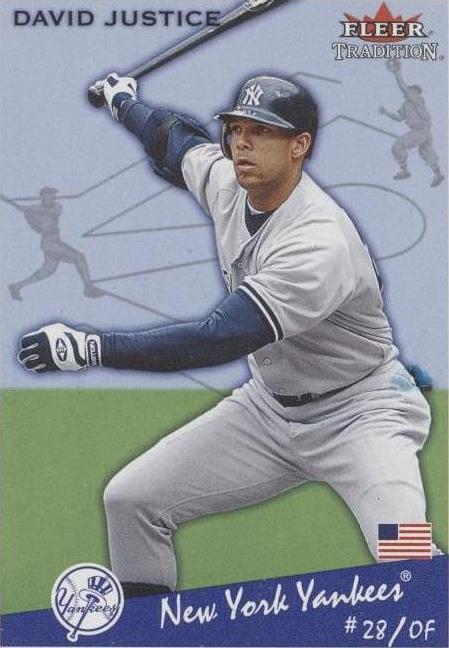 2002 Fleer Tradition - David Justice #110 for sale online | eBay