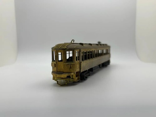 HO SCALE SUYDAM BRASS NORTH SHORE CNS&M INTERURBAN ELECTRIC COACH TRAIN ...
