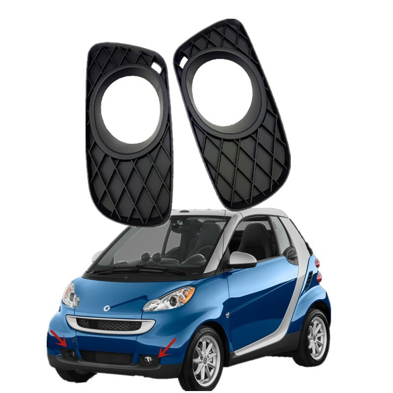 Pair Front Left Right Fog Light Lamp Cover Frame for Smart Fortwo 451 ...
