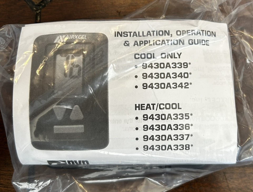 RV Thermostat 94303382 12v,9430,replacement black Digital RV Thermostat ...