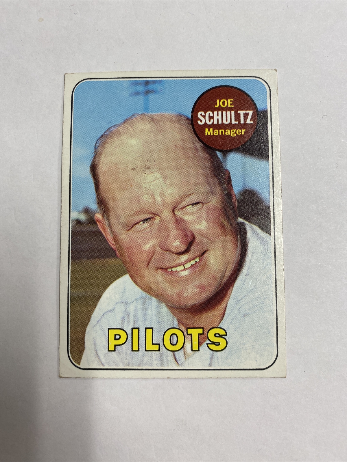 1969 Topps Baseball Joe Schultz Seattle Pilots Card #254 | eBay