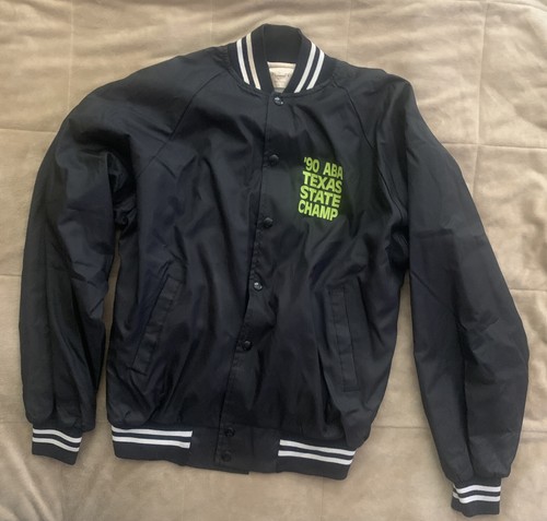 1990 BMX ABA Texas State Champ Windbreaker Jacket Size L | eBay