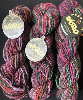 Lot Of 3 Hanks Of Luxury Japanese Noro Yarn Cashmere/wool “Cash Island ...