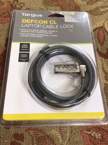Tarsus DEFCON CL Laptop Cable Lock | eBay