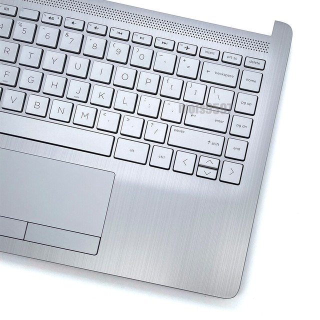 HP 14-CF 14S-CF 14-DF 14-DK Palmrest Backlit Keyboard w Touchpad L48648 ...