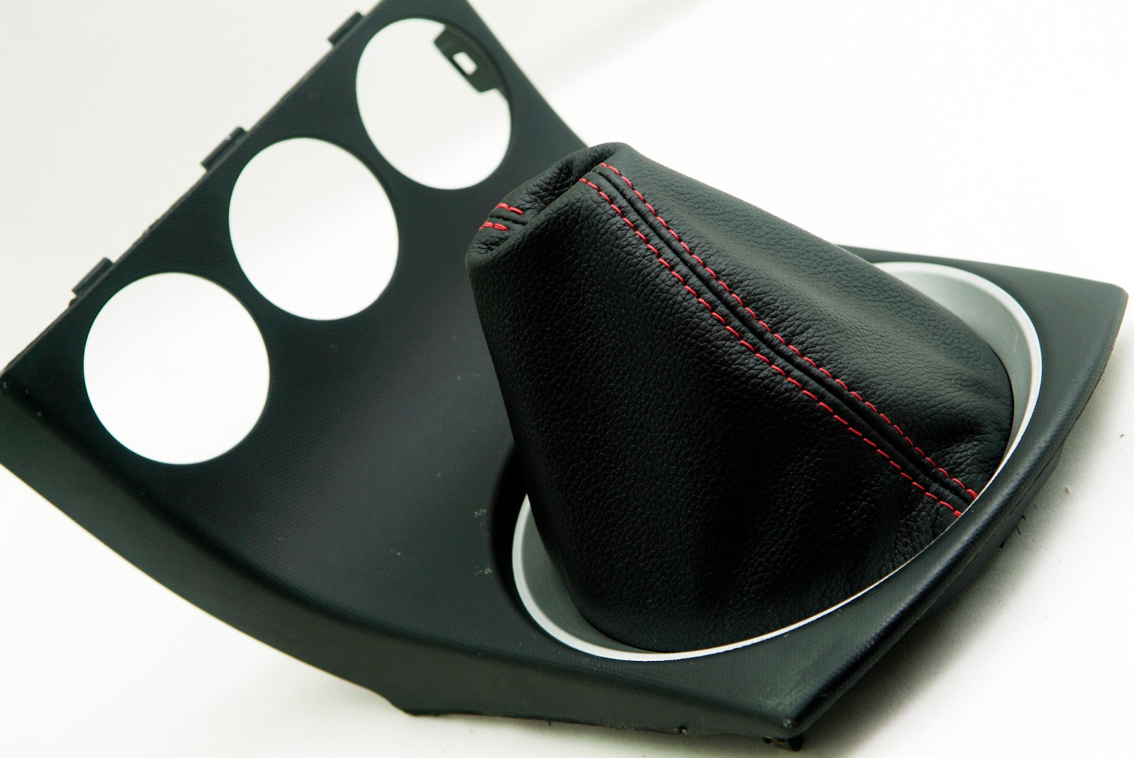 Manual Shifter Shift Boot Cover PVC Leather Fits Nissan 350Z 03-08 Red ...