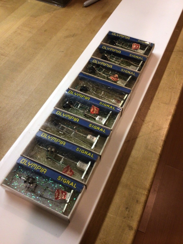 Package of 8 Olympia Brass HO Scale Assorted Vintage Railroad Signals ...