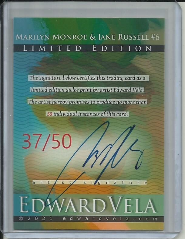 2021 Marilyn Monroe Jane Russell Edward Vela Giclee Art Signed LTD ED ...