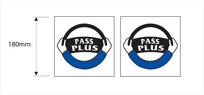 2x Pass Plus Registered Driving School Instructor - Magnetic Signs ...