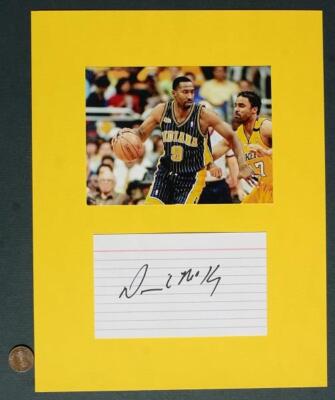 1993-2001 Indiana Pacers Star Derrick McKey signed autograph & photo ...