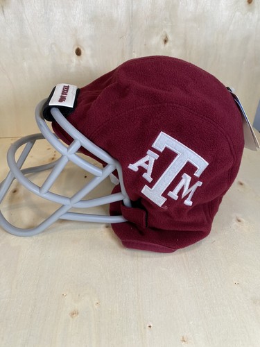 Texas A & M Aggies NCAA Team Fuzzy Football Helmet Soft Warm Hat with ...
