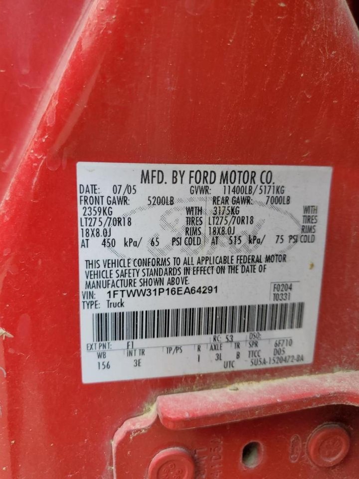 2003-2007 Ford F250 F350 6.0L 5 Speed Auto Transmission W/O PTO 4x4 ...