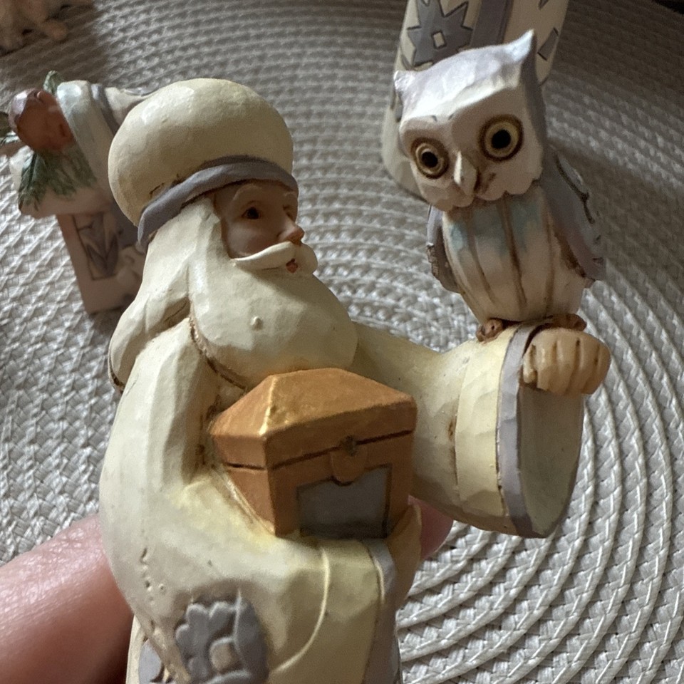 Jim Shore 2016 Nativity Set "We Adore Him" White Woodland 8 Piece Set ...