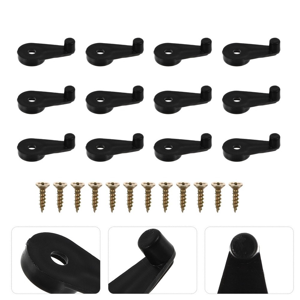 50 Pcs Bathroom Mirror Clips with Screws Glass Retainers for Cabinets ...