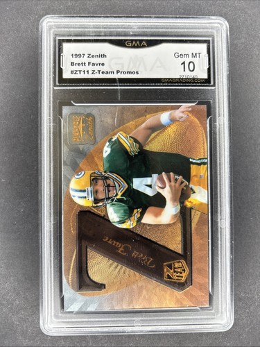BRETT FAVRE 1997 ZENITH Z-TEAN # ZT11 Green Bay Packers HOF Graded GMA ...