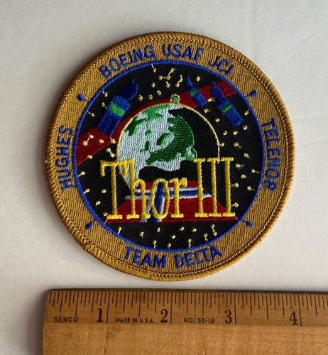 Vintage NASA Boeing USAF JCI Hughes Telenor Team Delta Thor III ...