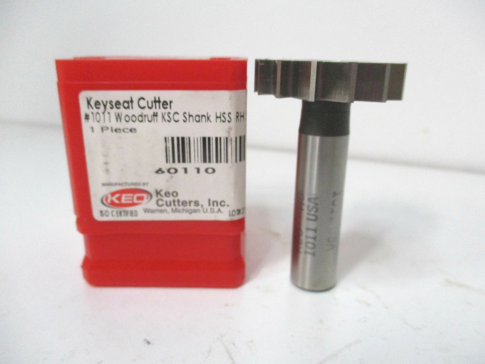 Keo (60110) 1-3/8" x 5/16" x 1/2" x 2-5/16" OAL HSS Woodruff Keyseat ...