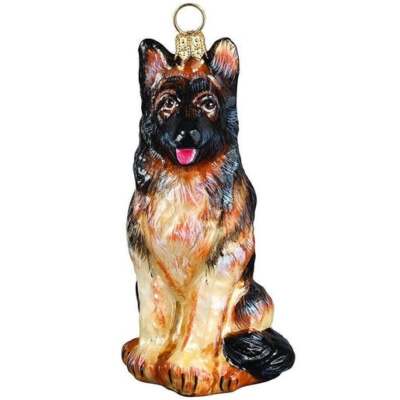 Joy To The World Collectibles - German Shepherd Hand Painted Glass ...