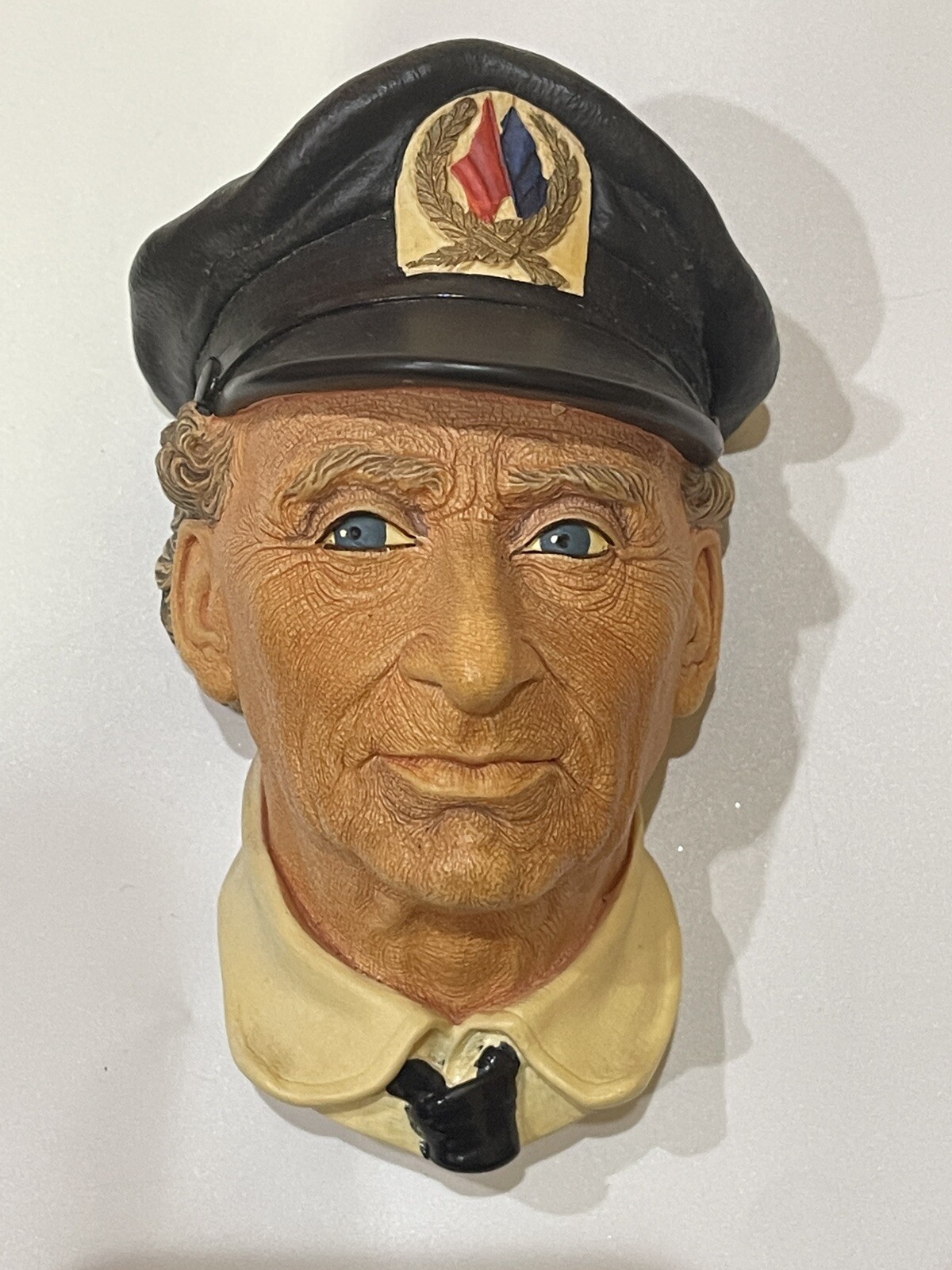 BOSSONS 1 Piece CHALKWARE Head Vtg 1972 Retired SEA CAPTAIN Norman ...