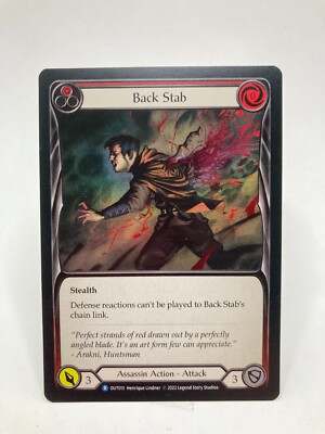 Back Stab NM/M* RAINBOW FOIL Outsiders - Flesh And Blood OUT105 RED ...