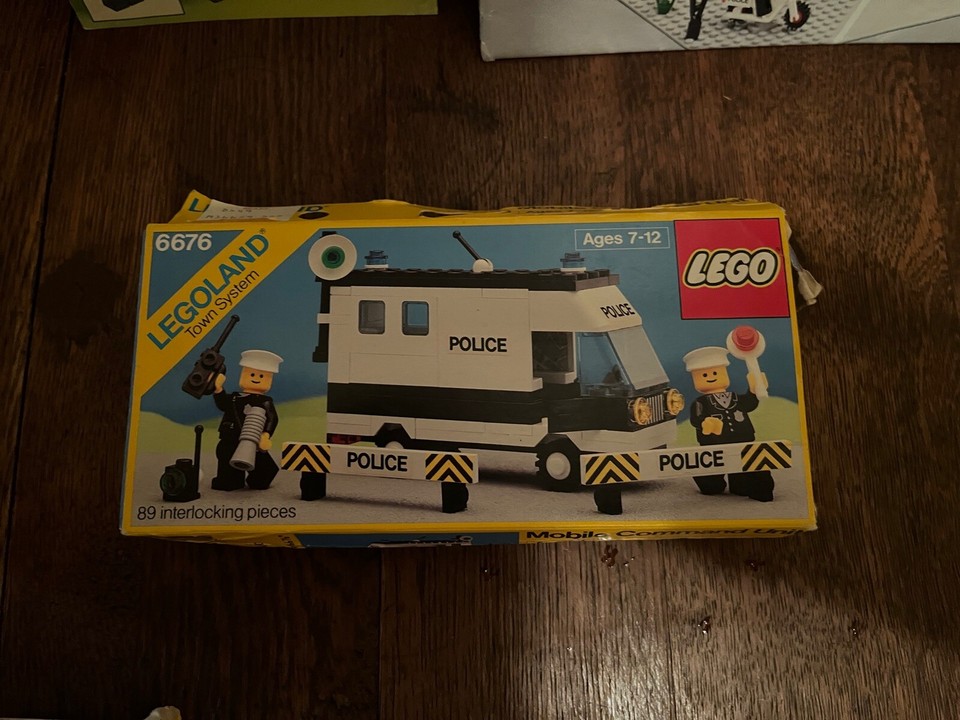 LEGO Huge Police Lot Box For 6354 Box For 6676 Printed Pieces 14 ...