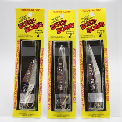 Buzz Bomb Fishing Lures Tackle Gear Chrome Pick Of Size | eBay