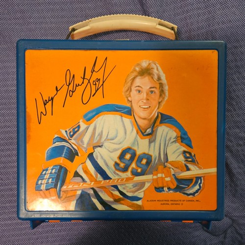 1980's Vintage Aladdin Lunch Box Edmonton Oilers Wayne Gretzky WITH ...