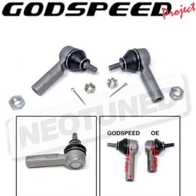 GODSPEED EXTENDED TIE ROD ENDS KIT, OE REPLACEMENT FOR CIVIC COUPE ...