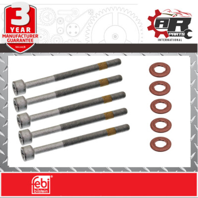 Febi Injector Bolt & Washer Set - 5 Cyl - fits Mercedes A B C E M Class ...