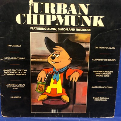 The Chipmunks – Urban Chipmunk - RECORD LP COVER ONLY / NO DISC / COVER ...