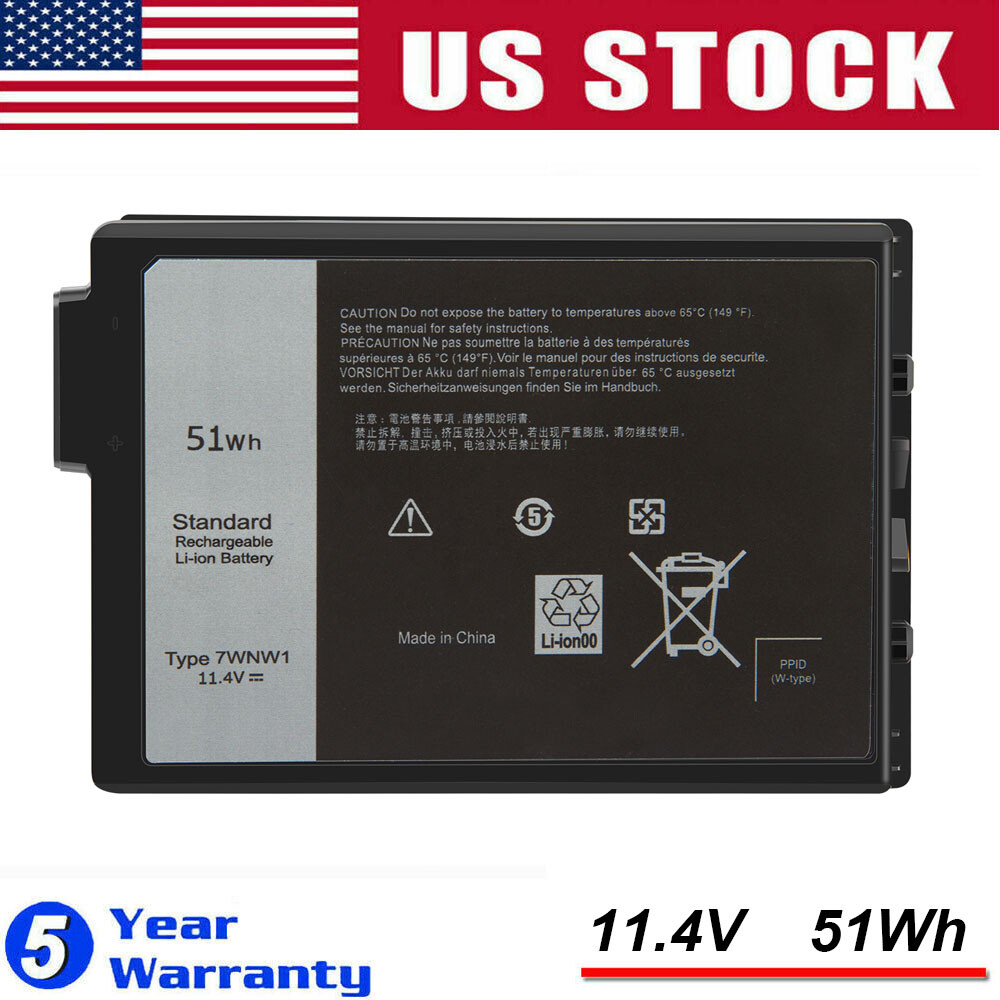 For Dell Latitude 5420 5424 7424 Rugged 11.4V 51Wh Laptop Battery GK3D3 ...