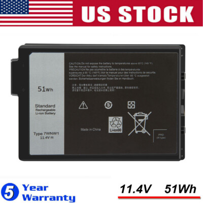 For Dell Latitude 5420 5424 7424 Rugged 11.4V 51Wh Laptop Battery GK3D3 ...