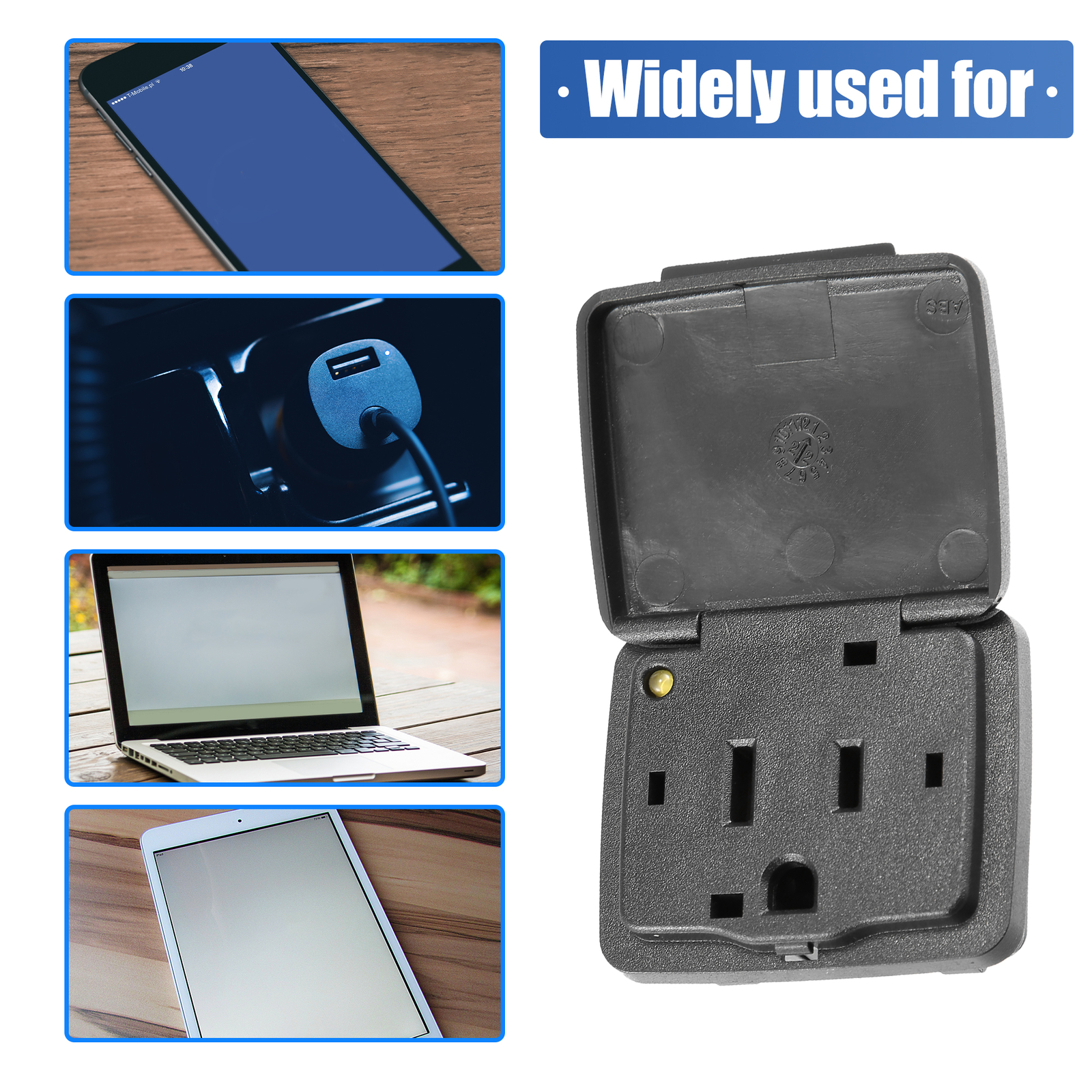 FL3Z-19N236-A for Ford F-150 Center Console Rear Power Outlet Plug 110V ...