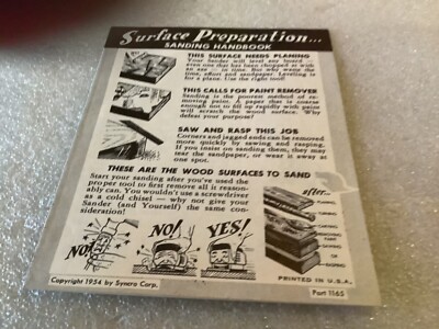 1954 Syncro Saw Corp. Advertisement on Surface Preparation Rochester ...