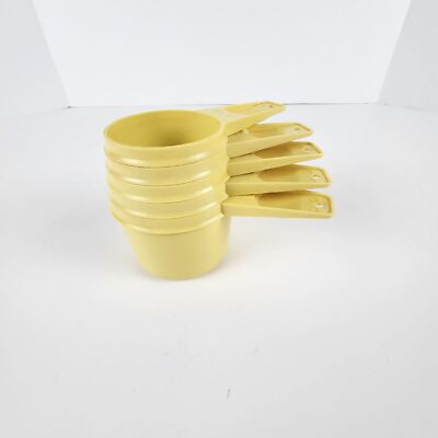 Tupperware Yellow Measuring Cups, Set of 5, Vintage | eBay