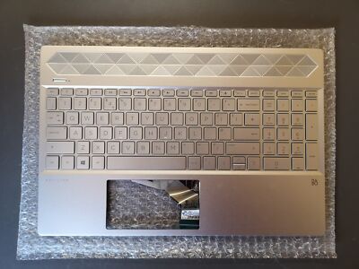 HP Pavilion 15-CS 15-CW Palmrest Cover UK Keyboard L24752-031 L24753 ...