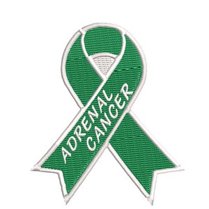 Adrenal Cancer Green Awareness Ribbon 3.5" Iron/Sew On Decorative Patch ...