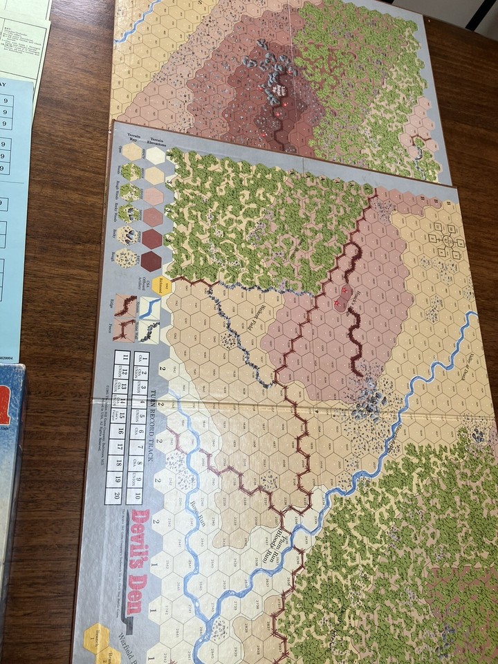 Devil's Den American Civil War Game Battle Gettysburg Avalon Hill 1985 ...