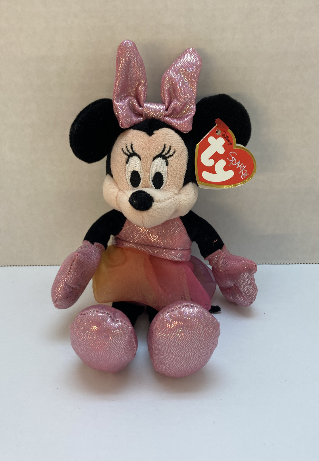 Minnie Mouse Ty Beanie Collection Sparkle Ballerina Plush Stuffed Toy 9 ...