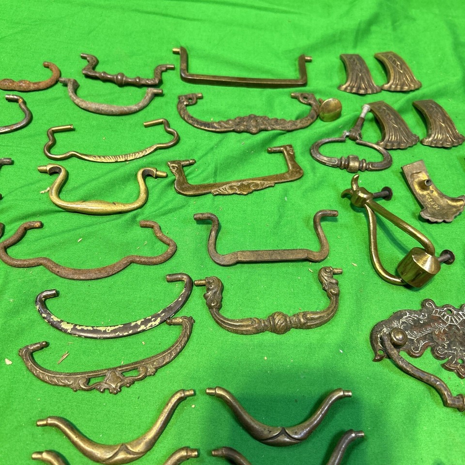 50 Plus Or Antique Vintage Victorian Assorted Drawer Pulls Handle Bails Hardware | eBay