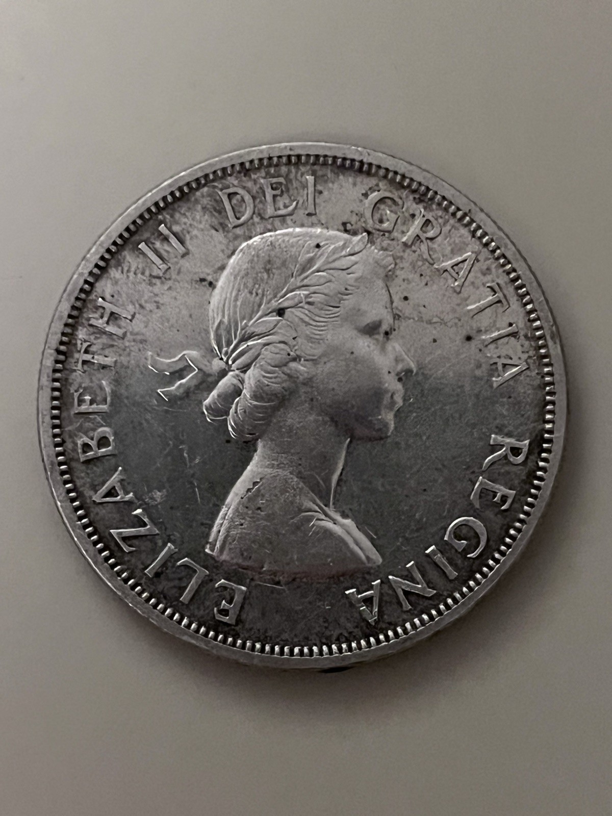 1958 Canadian Totem Pole/British Columbia Silver Dollar - $ 1 Coin, 80% ...