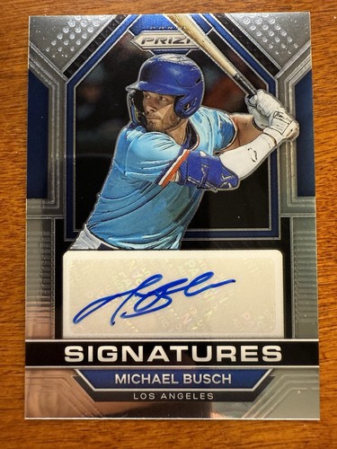 2023 Panini Prizm Michael Busch Rookie Auto #SIG-MB Los Angeles Dodgers ...