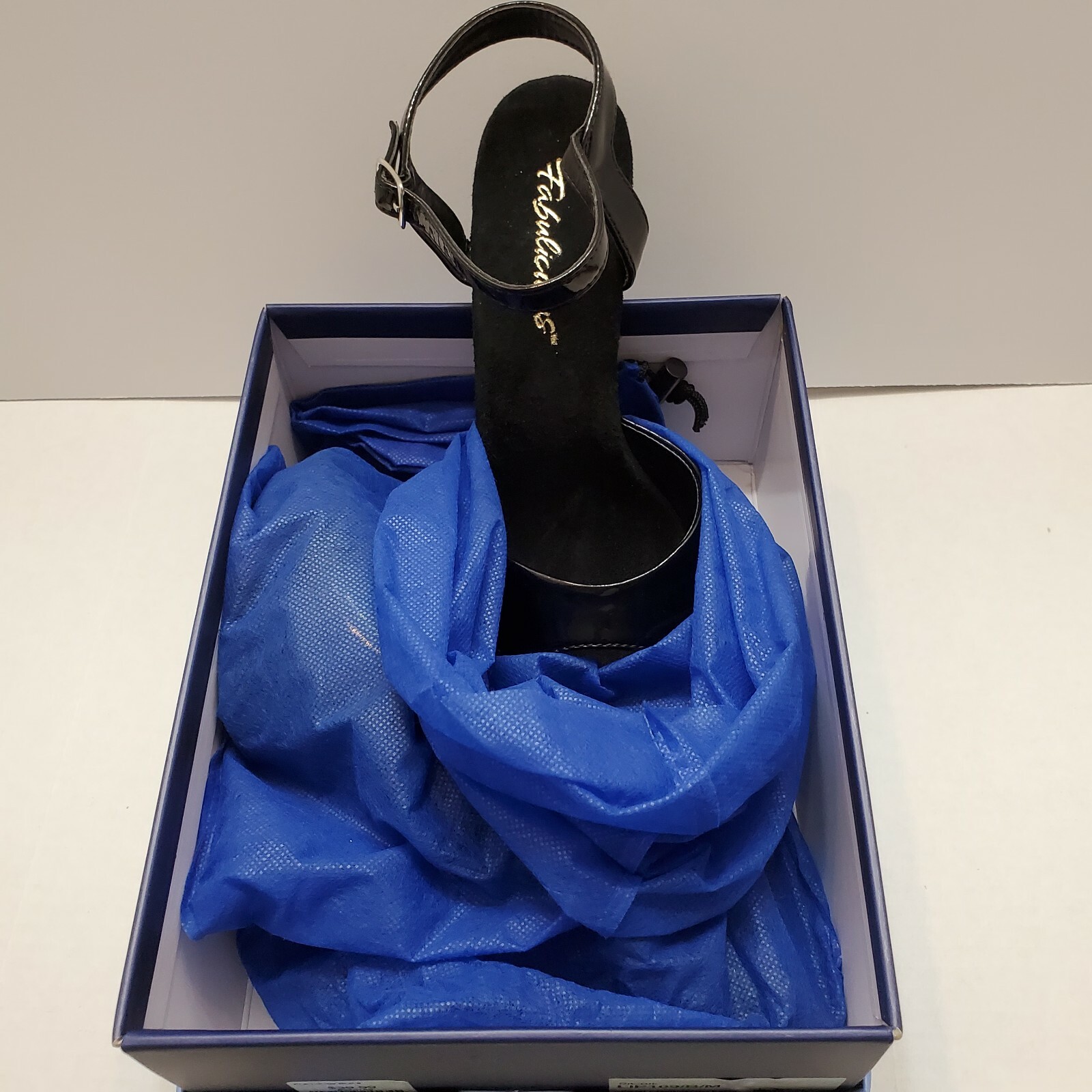 Fabulicious LIP-109 Women's Shoes Black Ankle Strap Open Toe High Heels ...