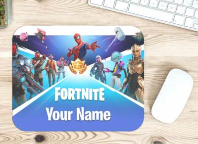 Personalised Fortnite Marvel Spiderman mouse mat / pad any name | eBay UK