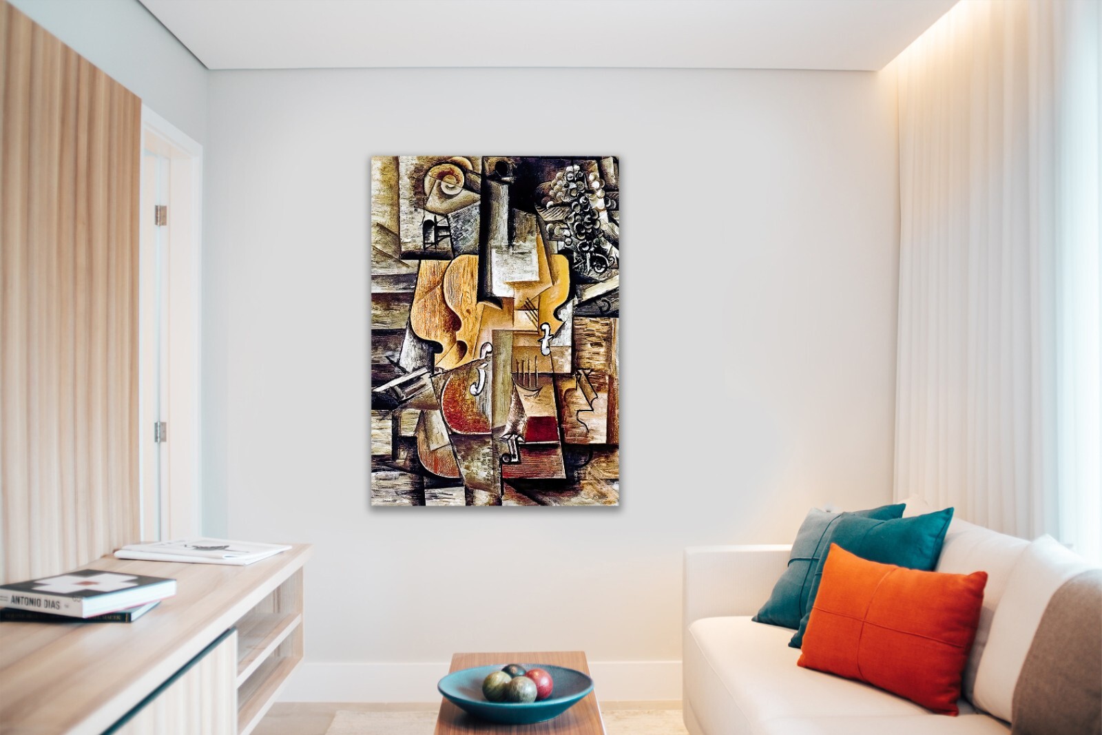 Pablo Picasso Violin and Grapes CUBISM CANVAS PAINTING ART PRINT WALL ...
