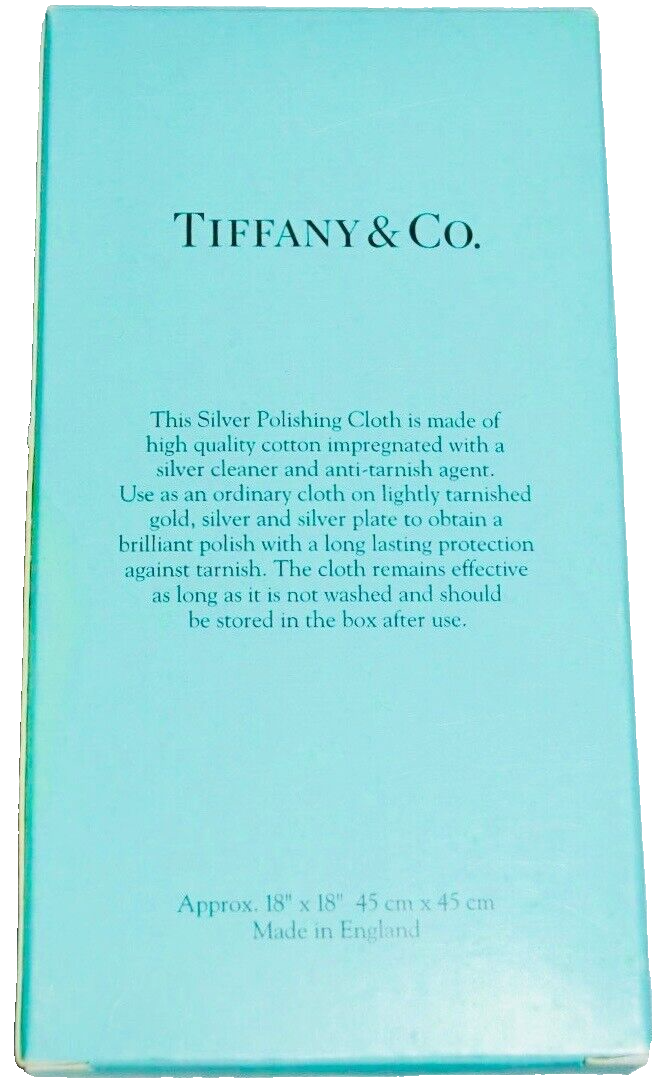 Tiffany & Co. 18" by 18" Jewelry Cleaner Polishing Cloth | eBay