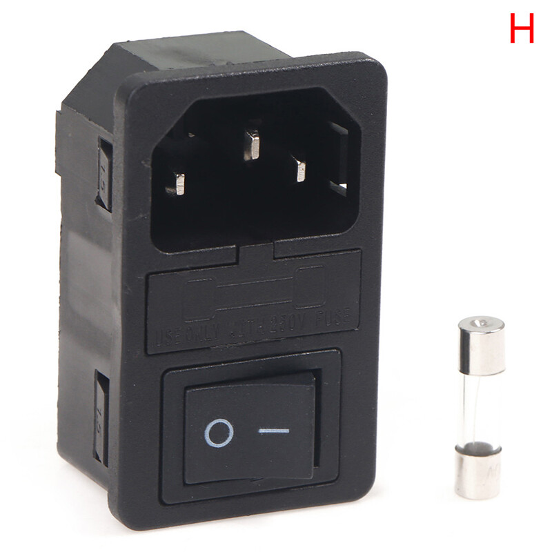 Black AC Male Plug Female Plug Rewirable Power Connector 3 Pin Socket ...