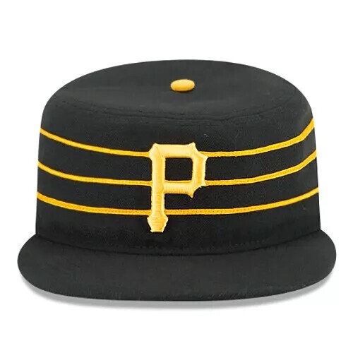 New PITTSBURGH PIRATES Pillbox HAT Fitted Sz 8 CAP New Era MLB Baseball ...